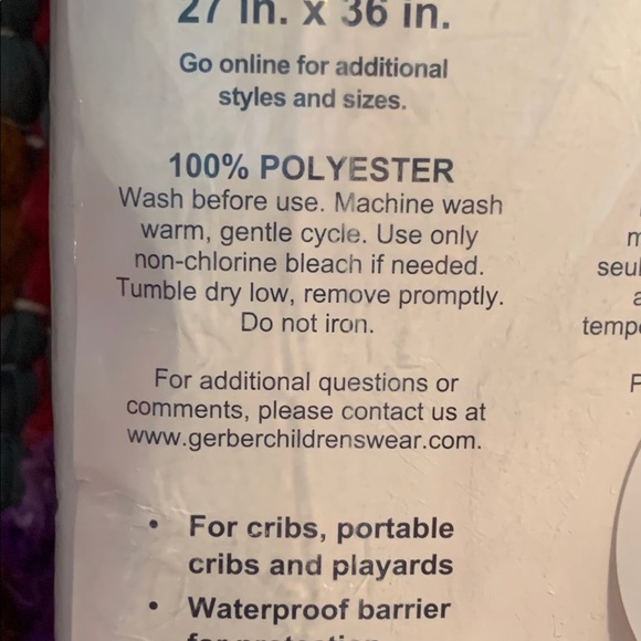 Gerber | Accessories | Gerber Single Pack Protector Pad 27x36 New ...